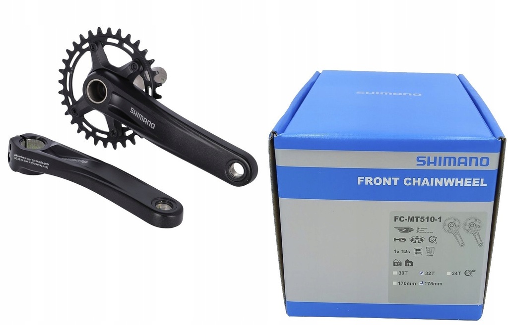 Korba Shimano FC-MT510 32T 1x12 175mm - 12252439518 - oficjalne archiwum Allegro