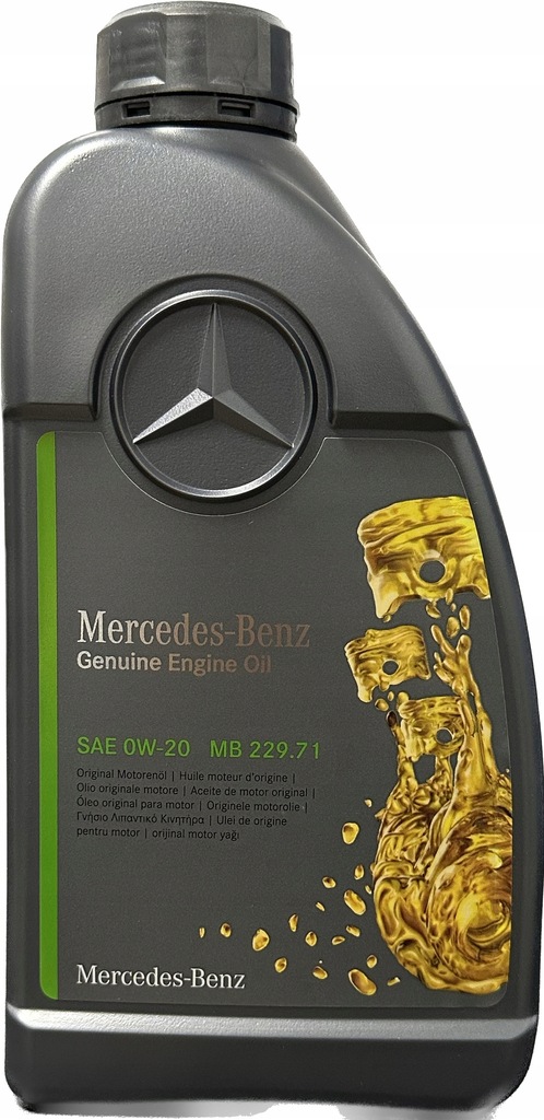 MERCEDES 0W20 1L. MB229.71 SILNIKOWY OLEJ SYNTETYC - 13044658255 ...