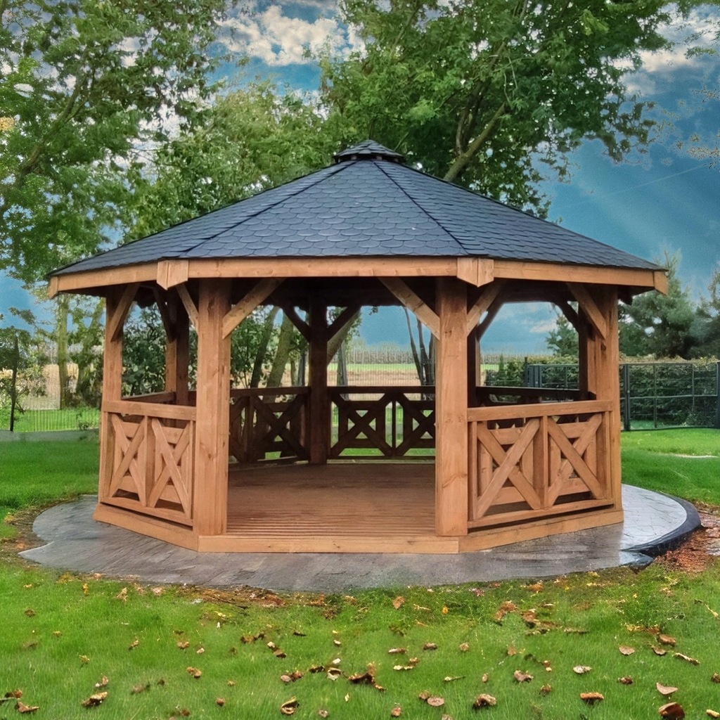 Altana Ogrodowa Drewniana 5m Altanka Drewniana Altany Ogrodowe Altanki ...