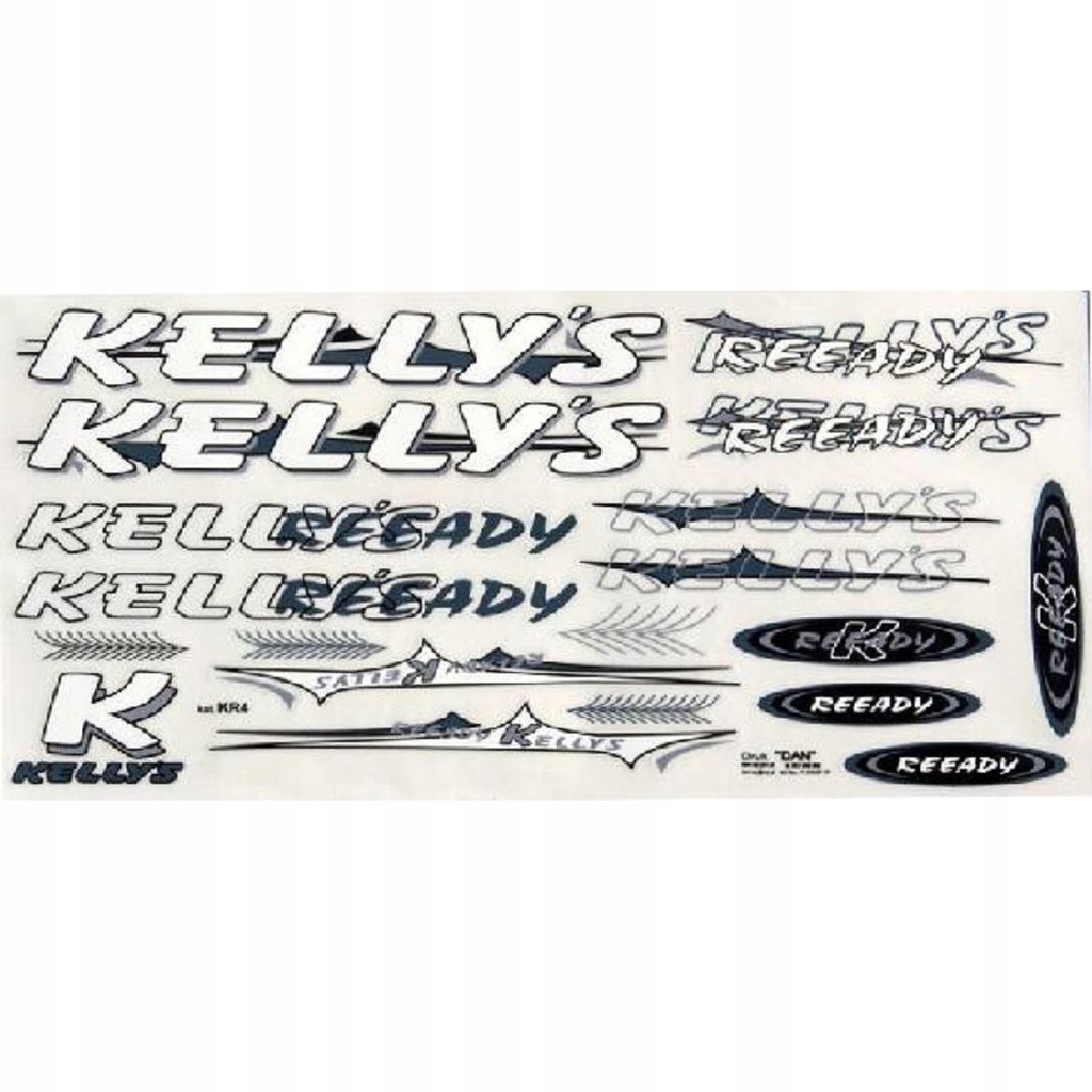 Naklejki na rower KR 4 KELLYS biało srebrne - 14796298423 - oficjalne ...