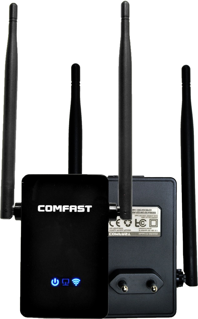 Wzmacniacz sygnału Wi-Fi Comfast CF-WR302S WIFI MOCNY DWIE ANTENY ...