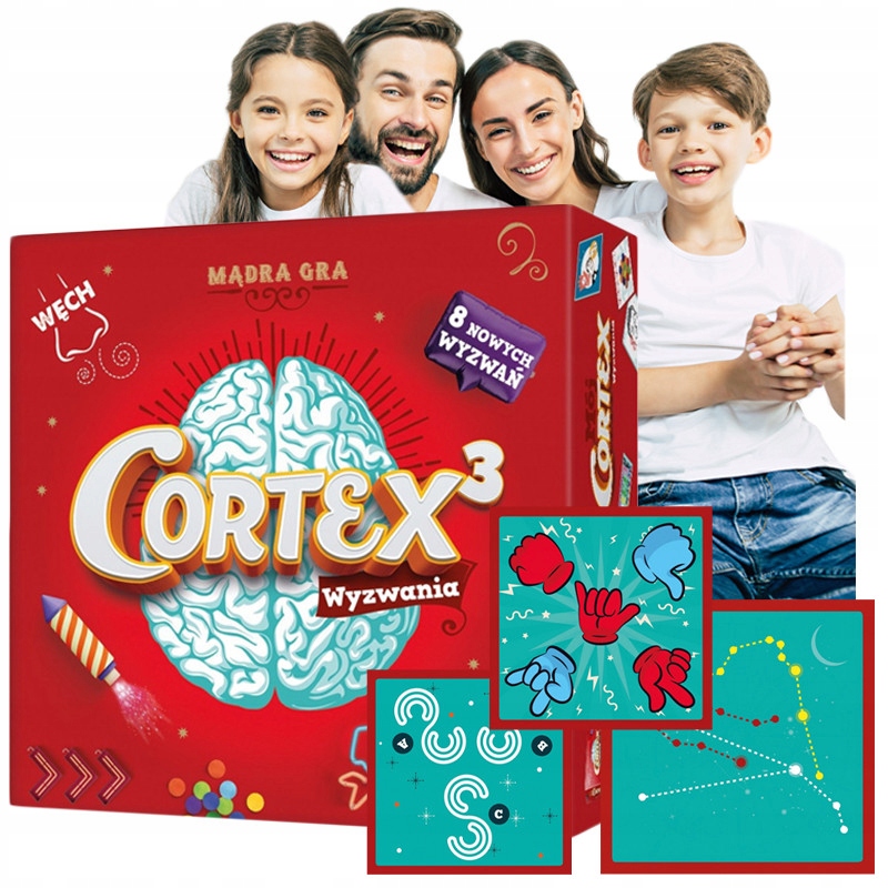 Gra Rodzinna Logiczna dla Dzieci CORTEX 3 Super!!! - 12784506542 ...
