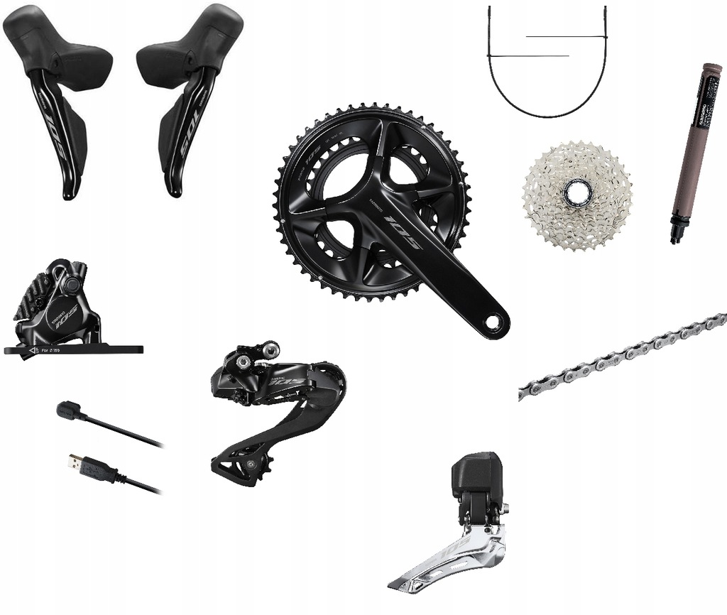 Grupa Shimano 105 R7100 2x12 Di2 BOX 172,5mm - 13137167880 - oficjalne ...