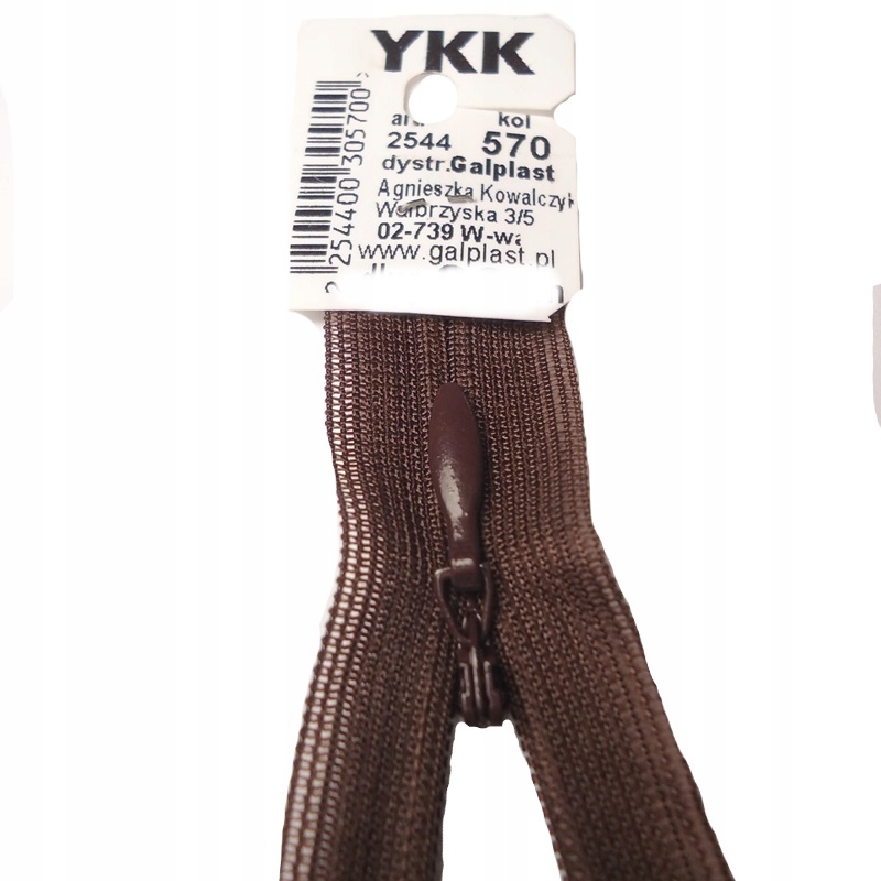 YKK zamek nierozdzielczy 40 cm kryty 570 - 10700189211 - oficjalne archiwum Allegro