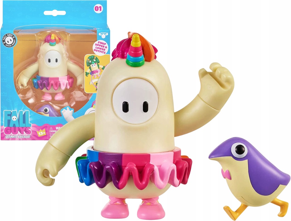 FALL GUYS RUCHOMA FIGURKA JEDNOROŻEC PIŁKA 10 CM - 13427526828 ...