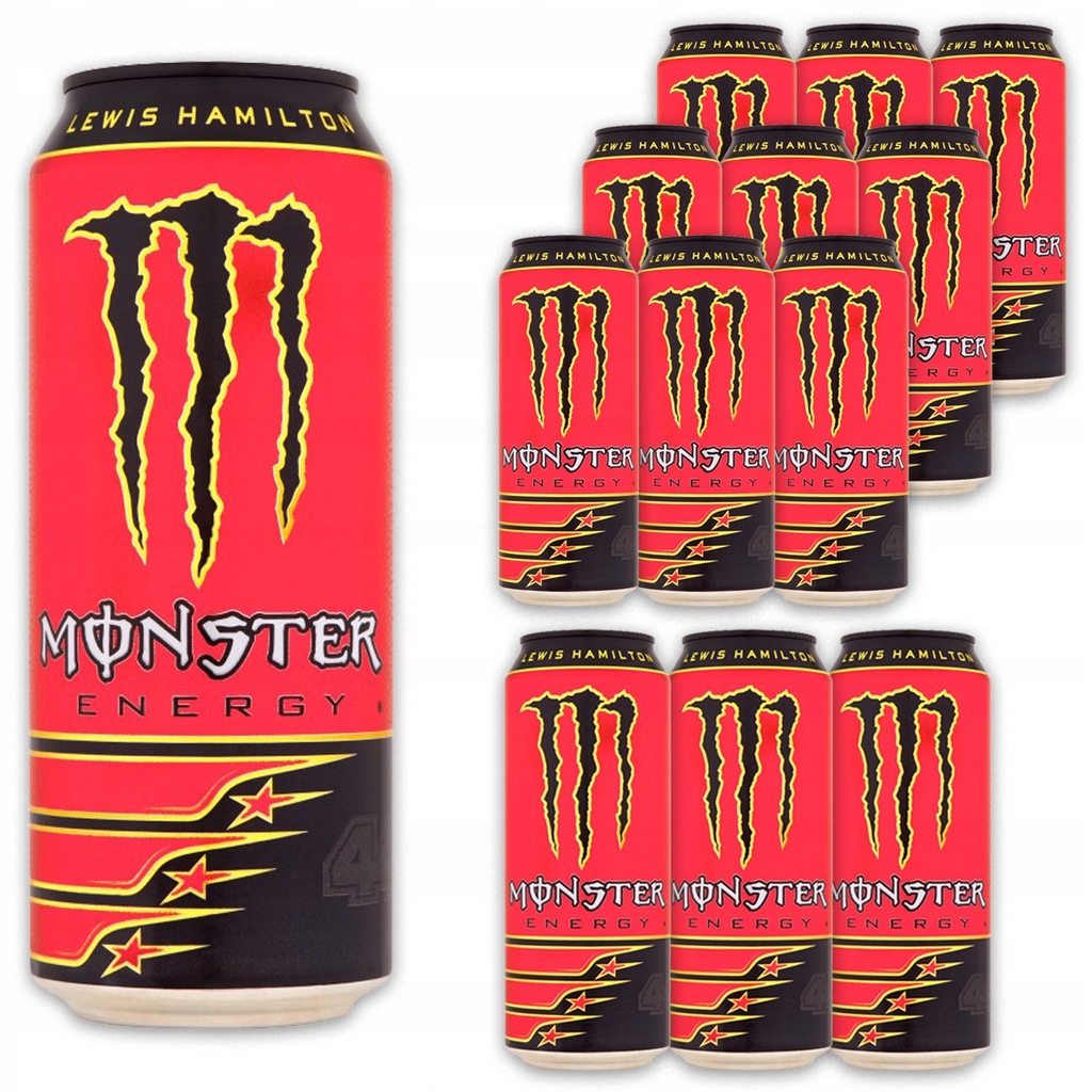 Monster Energy Lewis Hamilton 500ml x 12 sztuk - 12168336922 ...