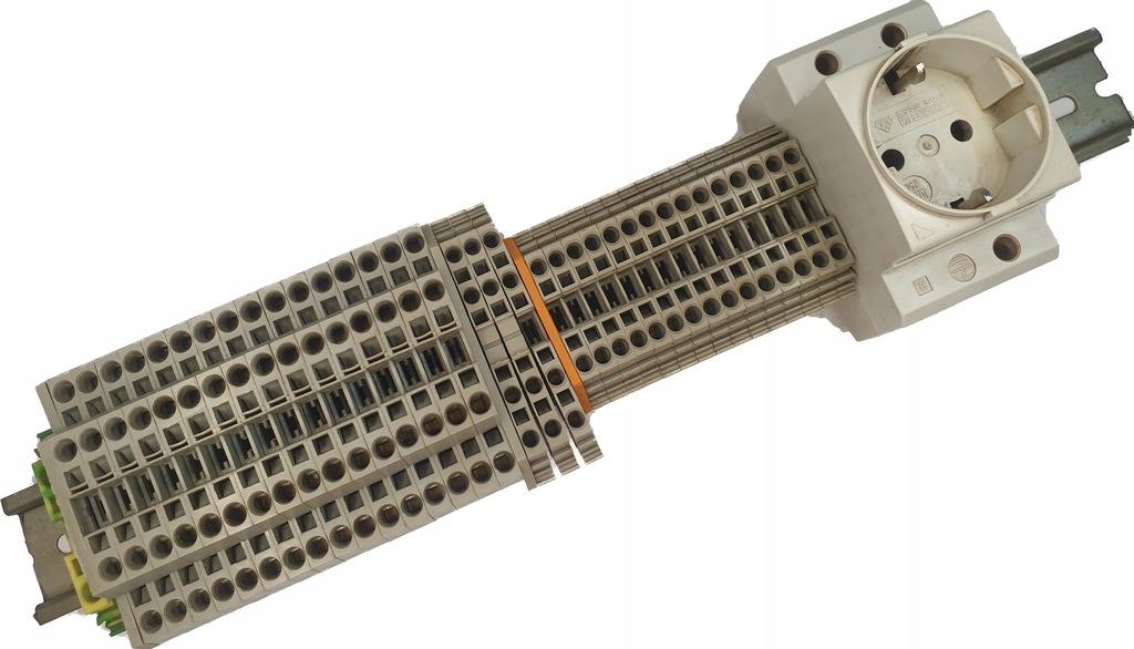 zugi złączki szynowe listwa WAGO 280 281 MIX 35 sztuk + gniazdo AC 230V ...