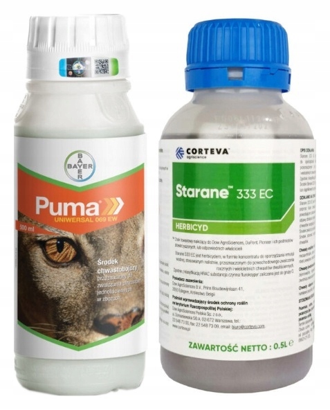 Puma Uniewersal 069 EW 0,5L Bayer + Starane 333EC 0,5L na chwasty ...