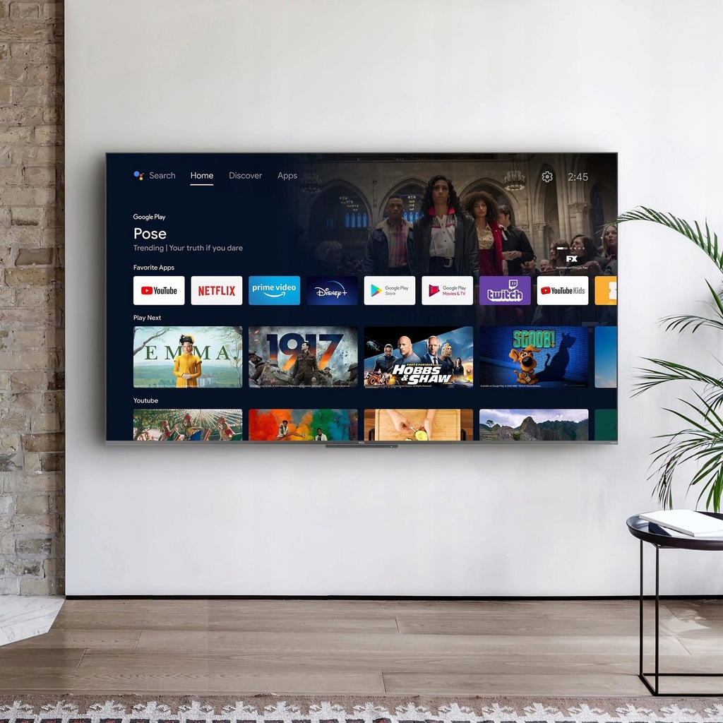 Купить TCL 65C728 65-дюймовый QLED-телевизор с ОС Android, 4K, 120 Гц ...