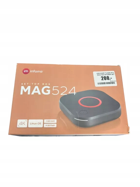 DEKODER TUNER IPTV MAG 524 INFOMIIR SET TOP BOX - 13279951236 ...