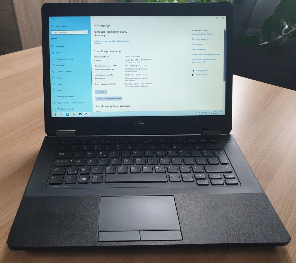 Laptop Dell E5470 14 " i3 8 GB RAM/120 GB SSD - 12673689902 - oficjalne ...
