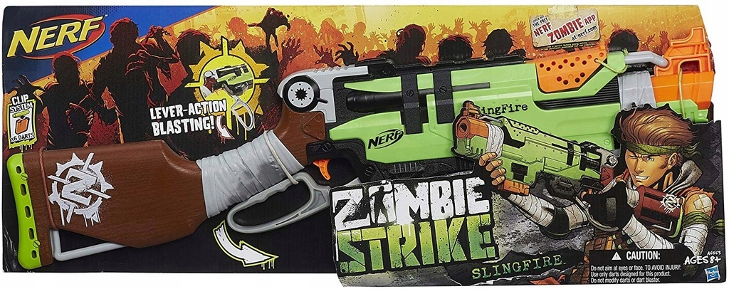 NERF ZOMBIE STRIKE STRZELBA SLINGFIRE A6563 - 12207650858 - oficjalne ...