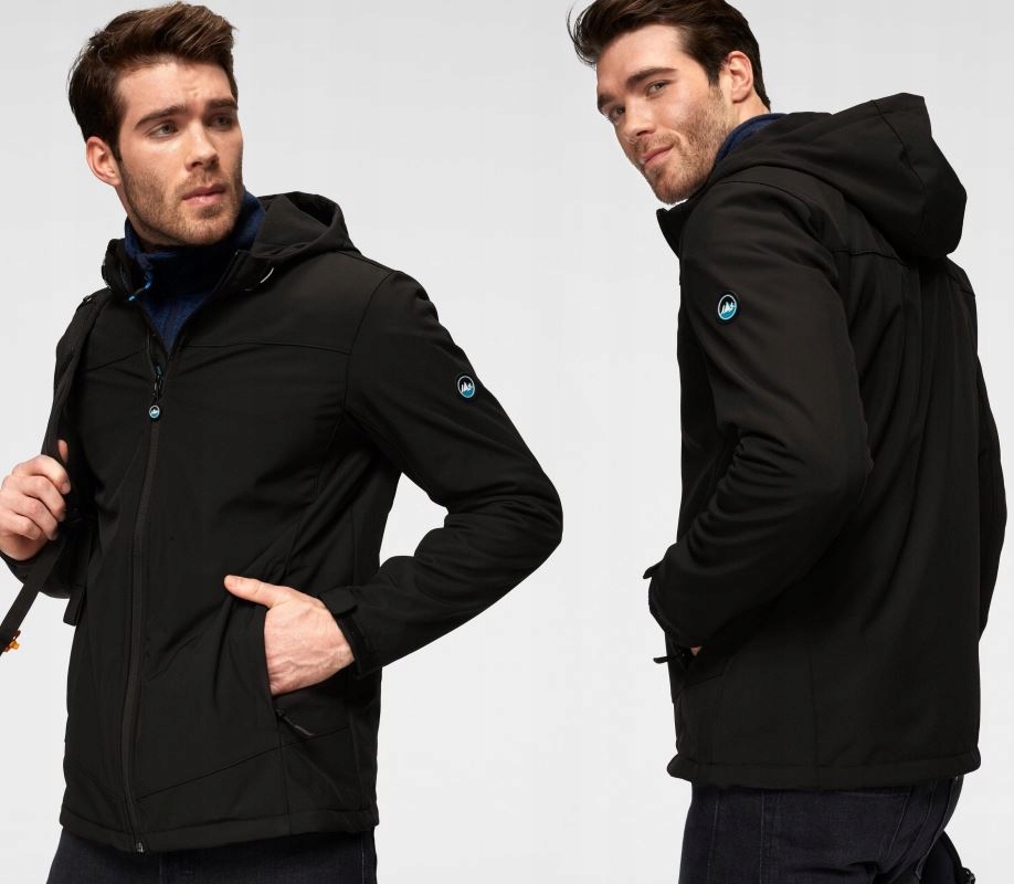 POLARINO MĘSKA KURTKA SOFTSHELL CZARNA 56 - 12708904534 - oficjalne archiwum Allegro