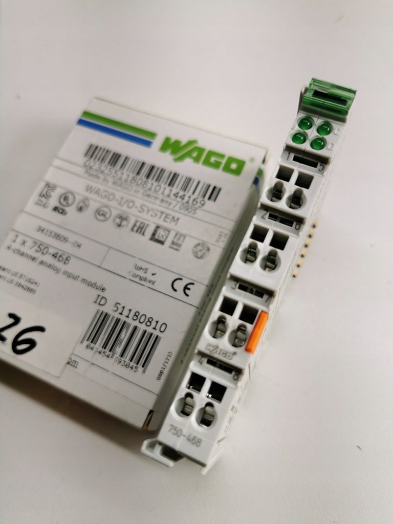 Moduł WAGO 750-468 4-channel analog input module - 9865690719 - oficjalne archiwum Allegro