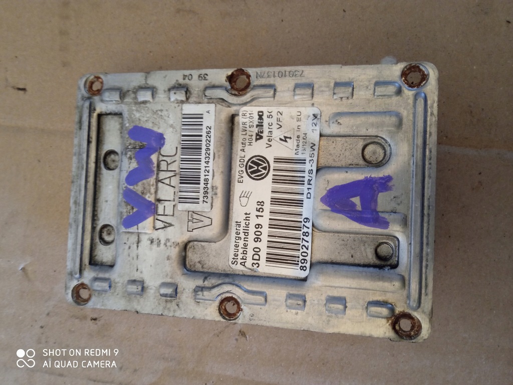 VW PHAETON PRZETWORNICA LAMPY XENON 3D0909158 - 11133063209 - oficjalne ...
