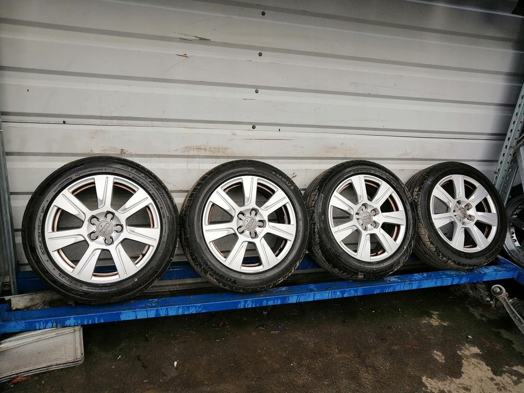 AUDI A6 C6 ALUFELGI 17 5X112 OPONY LATO 225/50/17 - 12945790473 - oficjalne archiwum Allegro
