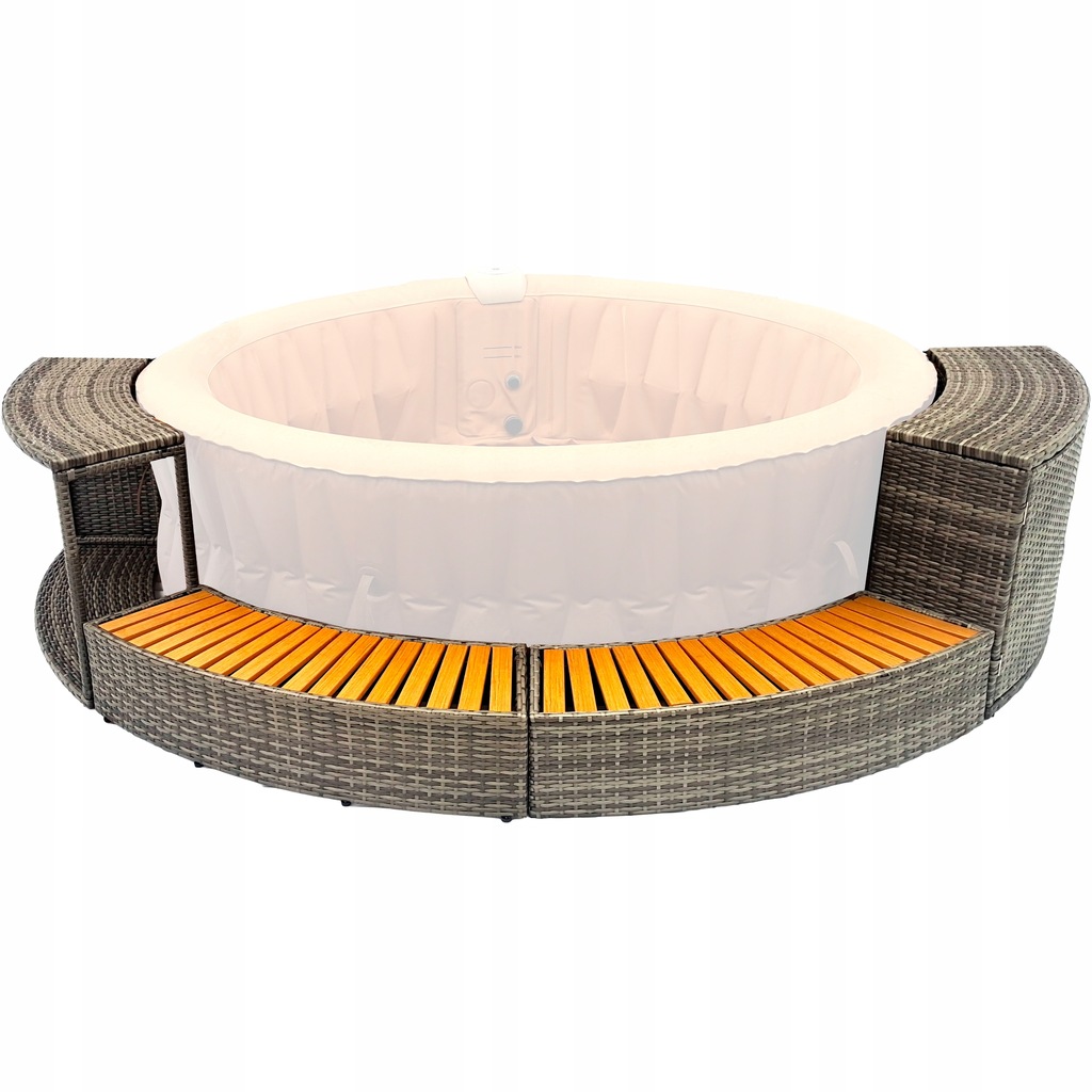 MEBLE DO JACUZZI OKRĄGŁEGO 4 SZTUKI THUNDER RATTAN - 13614161454 ...