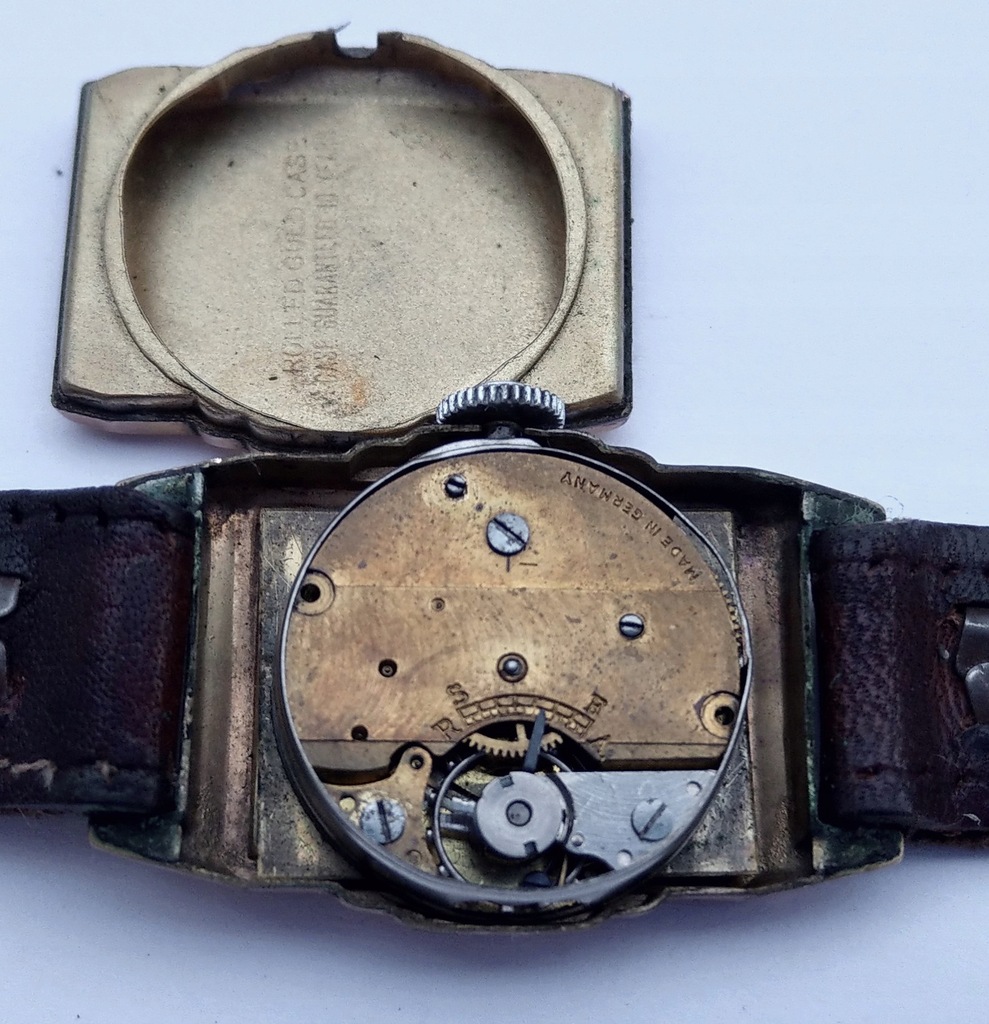 Bardzo stary zegarek mechaniczny Thiel Tank UNIKAT - 11604029149 ...