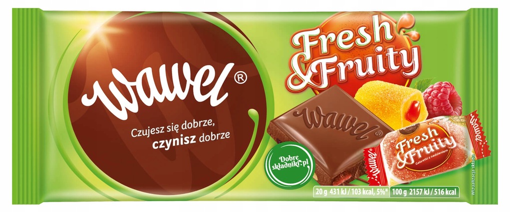 Czekolada nadziewana Fresh&Fruity 100g Wawel - 10536153810 - oficjalne archiwum Allegro