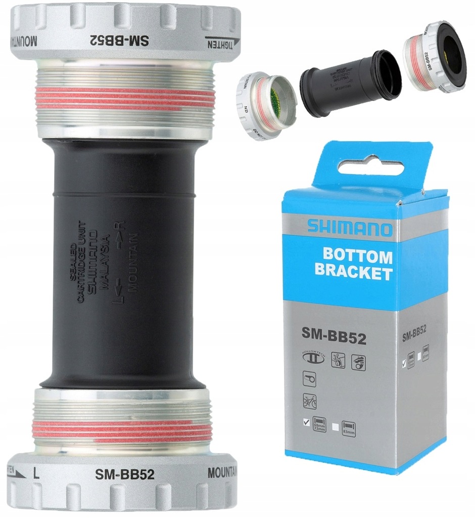 SUPORT SHIMANO DEORE BB-MT52 HALLOWTECH 68/73 BSA - 12046146054 ...