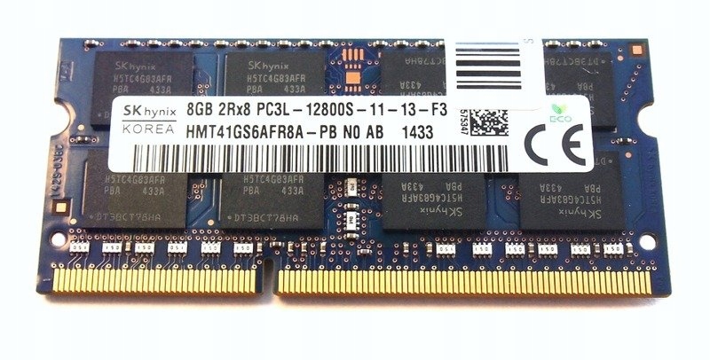 HYNIX 8GB 1600MHz 2RX8 DDR3L PC3L-12800S 11-13-F3 - 8986891849 ...