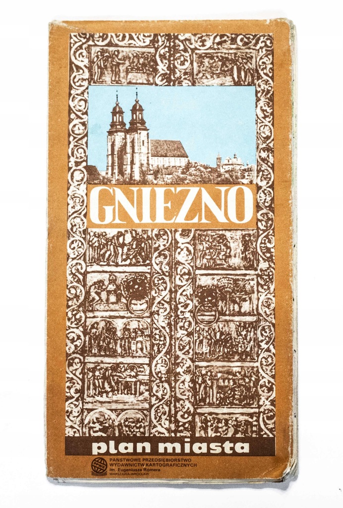 STARA MAPA - GNIEZNO, PLAN MIASTA 1987 - 15053970502 - oficjalne ...