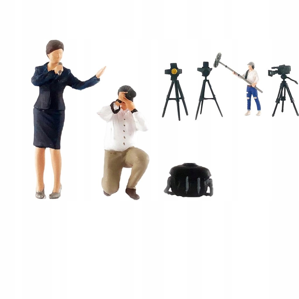 7x 1/64 Figure Interview Photography Scene Sand Table Model Layout ...