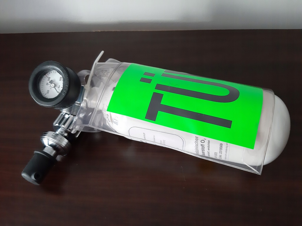 Butla z tlenem medycznym Linde 1L PEŁNA!!! - 7864609827 - oficjalne ...