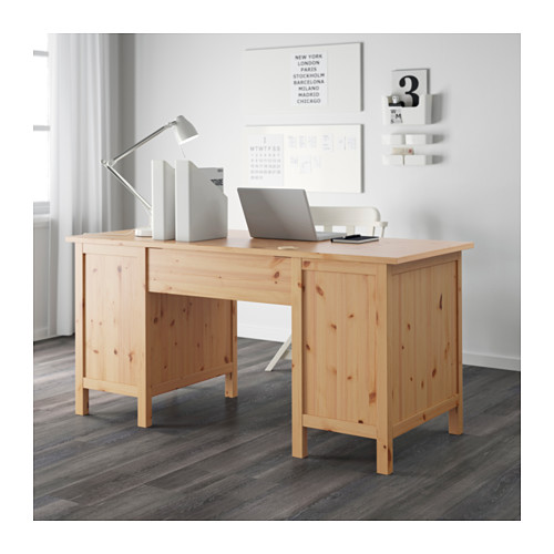 IKEA HEMNES - biurko stylowe drewniane sosnowe - 6911984388 - oficjalne ...