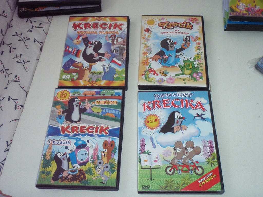 BAJKI dla DZIECI na DVD i VCD 4 płyty Krecik ok.4h - 12809974556 ...