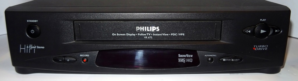 Magnetowid VHS Philips VR675 HI FI Stereo 6 głowic. - 14938659585 - oficjalne archiwum Allegro