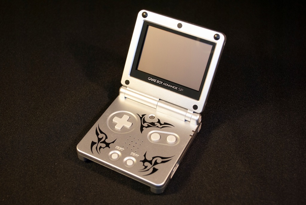 Game Boy Advance SP AGS-001 Tribal - 7942803649 - oficjalne archiwum Allegro