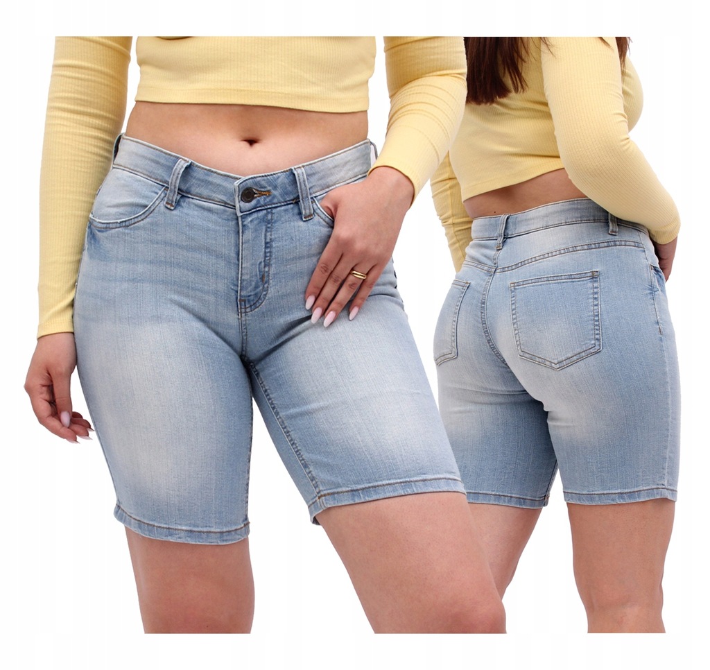 FIRI krótkie SPODENKI JEANSOWE damskie dżinsowe jeans DUŻE ROZMIARY 48 ... FIRI krótkie SPODENKI JEANSOWE damskie dżinsowe jeans DUŻE ROZMIARY 48 ...