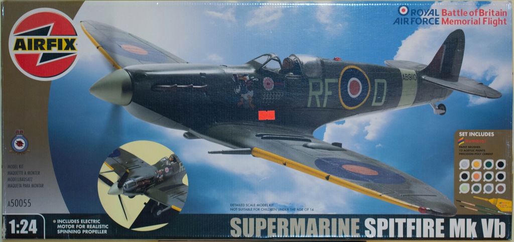 SUPERMARINE SPITFIRE Mk. Vb 1/24 Airfix A50055 - 13361566169 - oficjalne archiwum Allegro