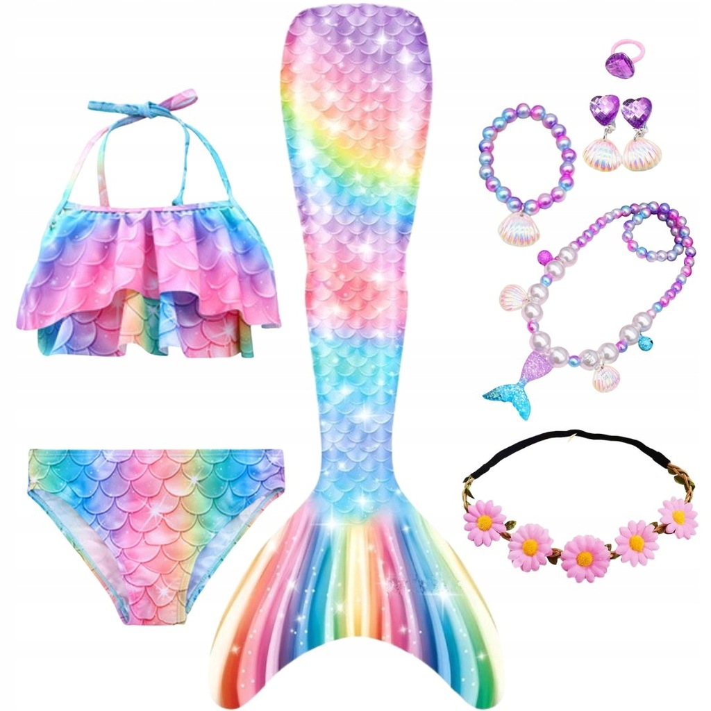 SYRENI OGON STRÓJ KĄPIELOWY SYRENY SYRENKA 120 CM - 13623890568 ...