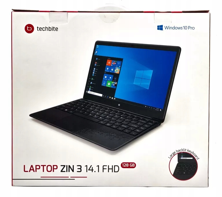 LAPTOP TECHBITE ZIN 3 14.1'' HD 4/128GB WIN10 PRO - 12611657200 - oficjalne archiwum Allegro