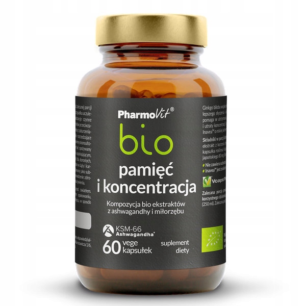 Kapsułki na pamięć i koncentrację BIO 60 szt. 33g - 12602112549 - oficjalne archiwum Allegro