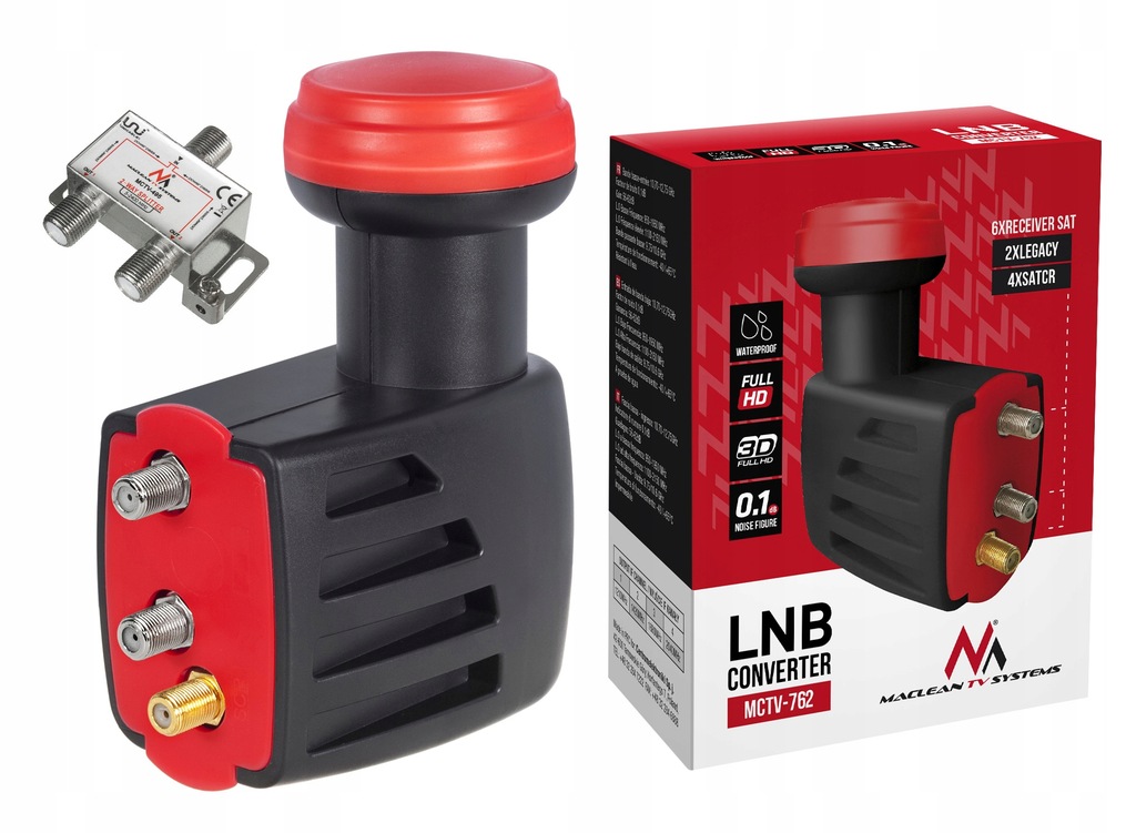 KONWERTER Unicable SCR QUAD + TWIN LNB FULL HD 4K - 8889083289 - oficjalne archiwum Allegro