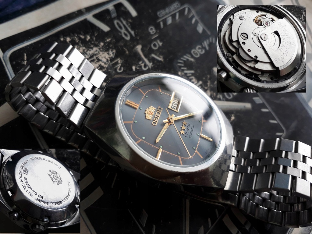 ORIENT automatic 46943 -- oryginał JAPAN -- ideał - 11881770717 ...