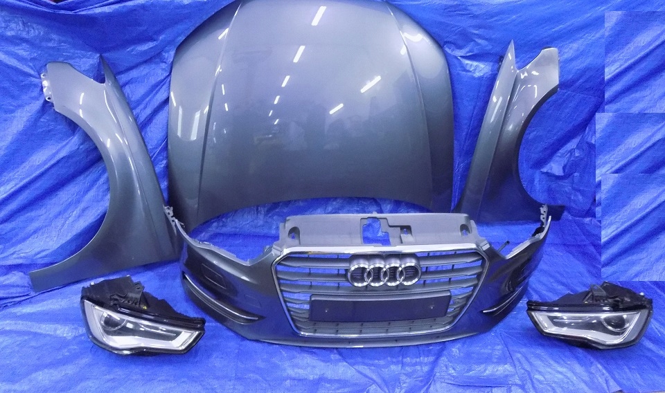 PRZÓD KOMPLETNY MASKA ZDERZAK LX7R AUDI A3 8V 12- - 12810683285 ...