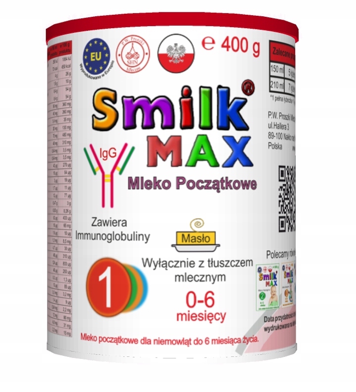 SMILK MAX 400 g - 8190245668 - oficjalne archiwum Allegro