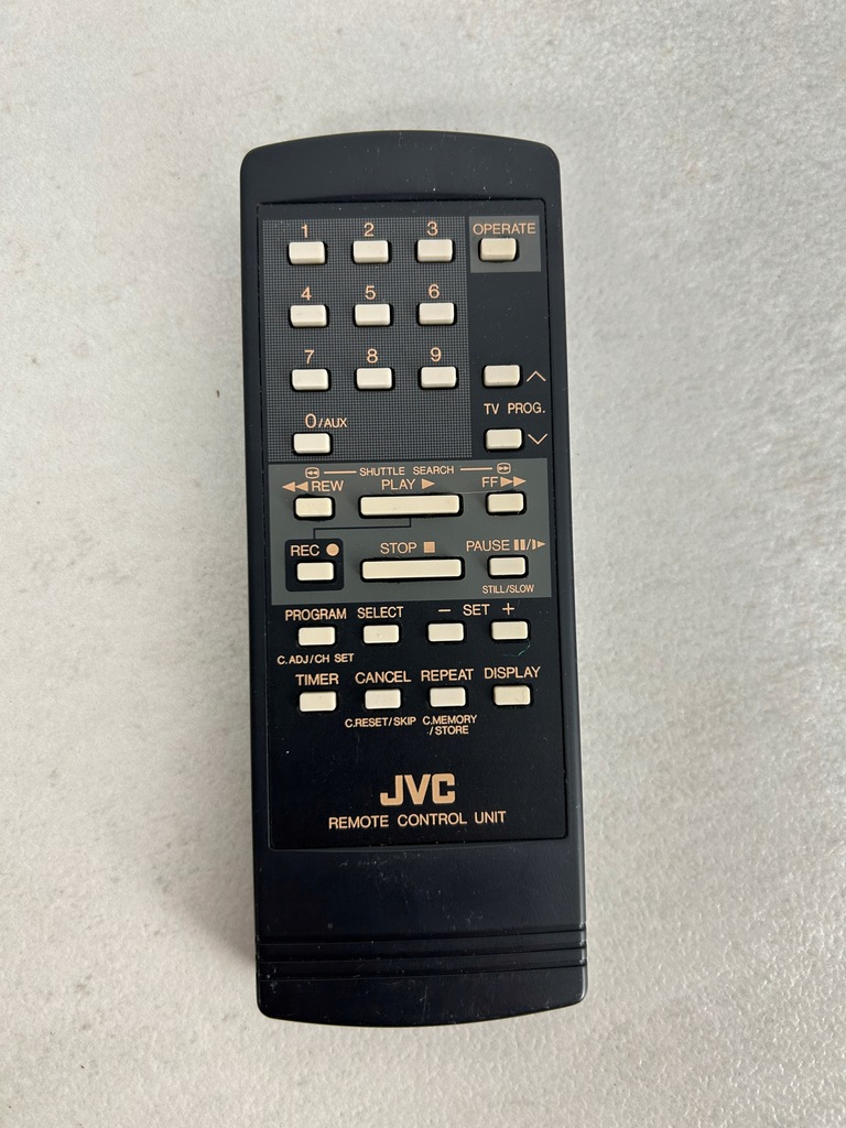 Pilot JVC pilot magnetowidu Remote Control Unit - 13255877836 - oficjalne archiwum Allegro