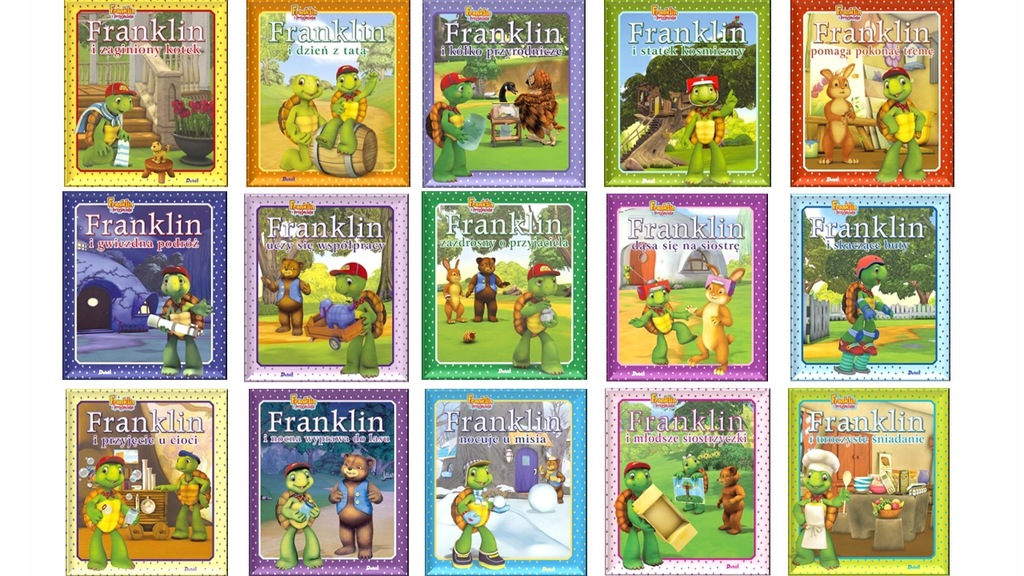 Mega pakiet 15 książeczek Franklin Super Zestaw - 12365383878 ...