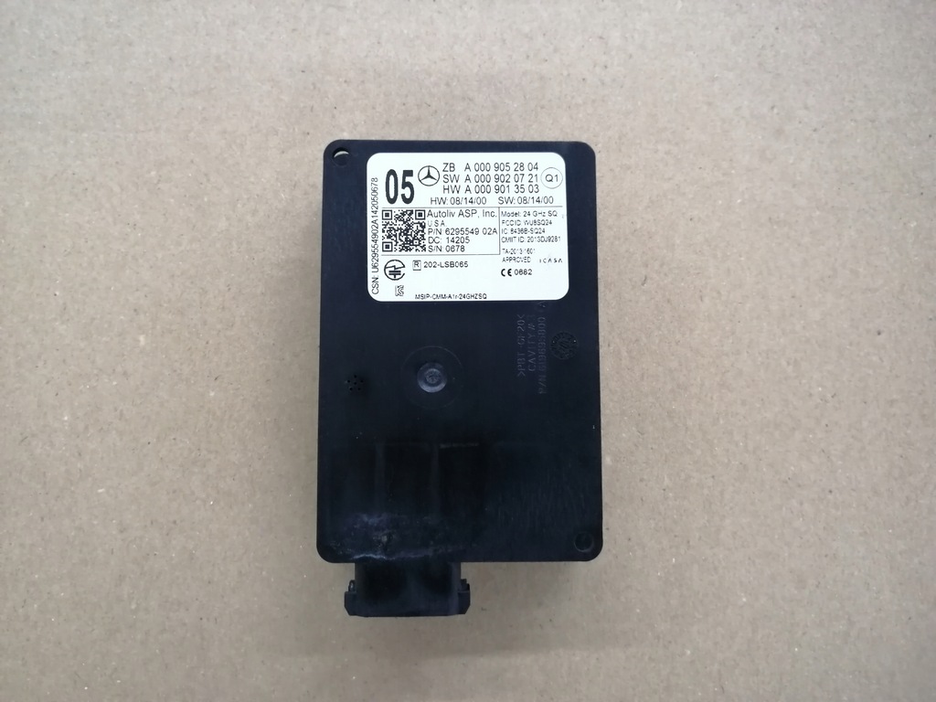 MODUŁ CZUJNIK RADAR SENSOR ACC 0009052804 MERCEDES W205 W213 W212 ...