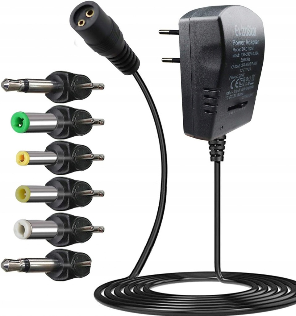 ZASILACZ UNIWERSALNY 3V 4.5V 5V 6V 7.5V 9V 12V 2A - 12852900945 - oficjalne archiwum Allegro