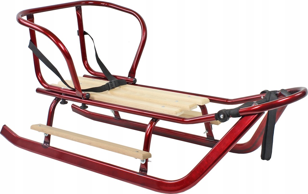 Sanki dla dzieci z oparciem i podnóżkami - BORDO - 12748796626 ...