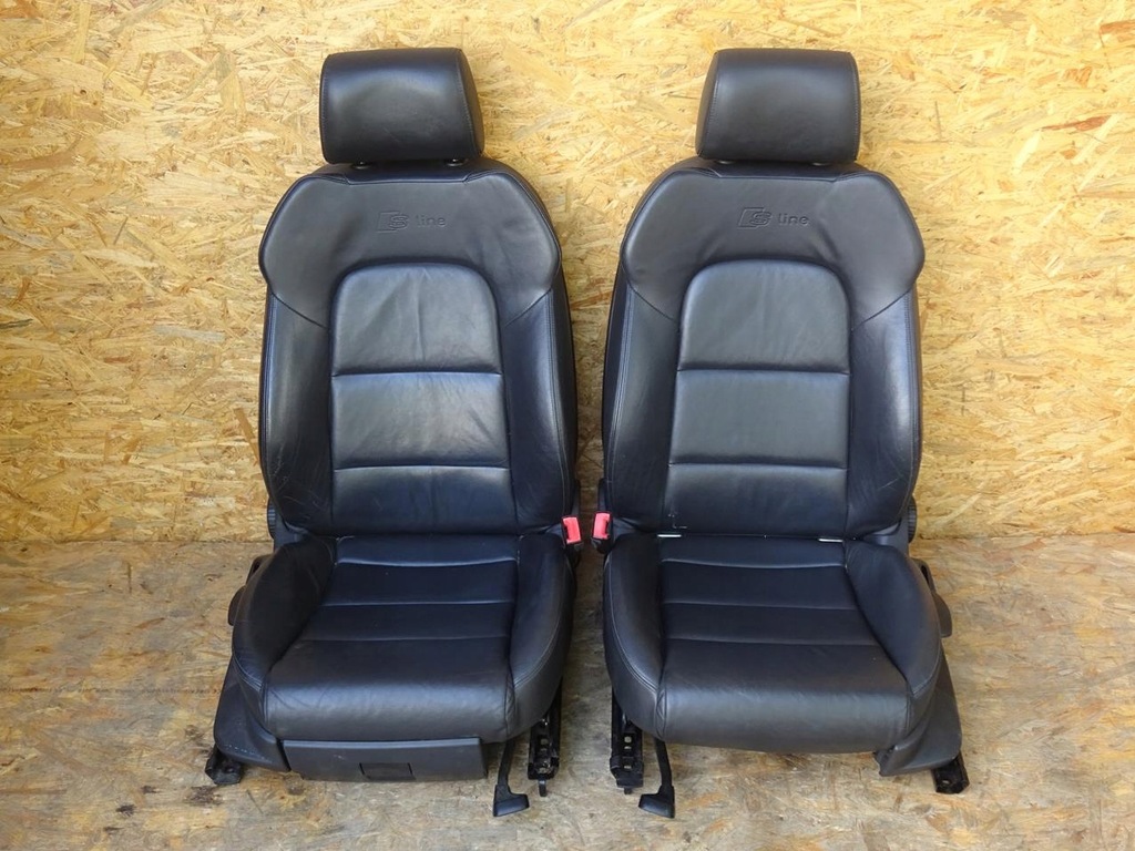 AUDI A3 8P 8P4 5D SPORTBACK TAPICERKA FOTELE KANAPA SKÓRA CZARNE KPL S ...