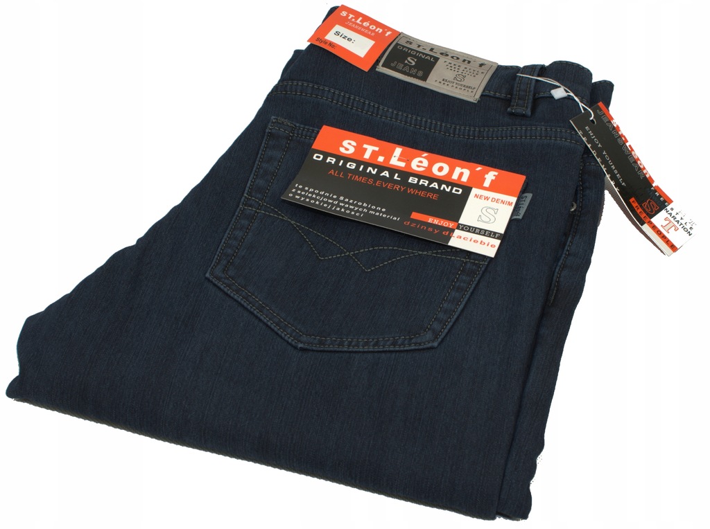 ST.Leonf ocieplane granat (Pas/90 Dł/106) W33 L32 - 13011713702 ...