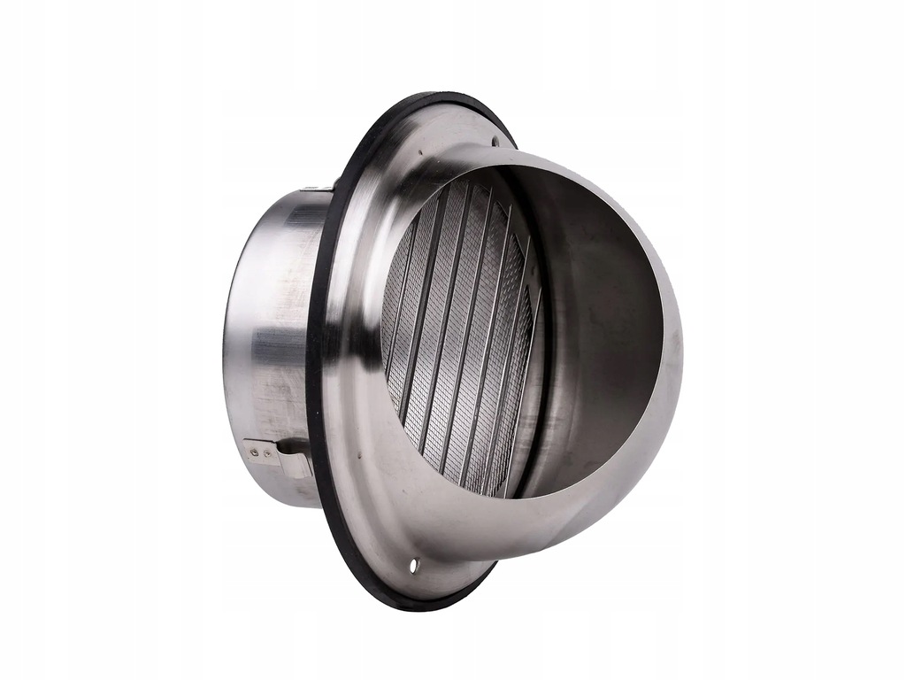 CZERPNIA ŚCIENNA Z OKAPNIKIEM 100 mm WYRZUTNIA POWIETRZA INOX Z ...