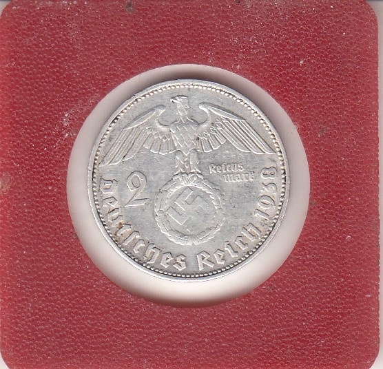 Niemcy III Rzesza 2 marki 1938 E - 13249869788 - oficjalne archiwum Allegro